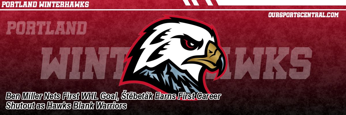 Ben Miller Nets First WHL Goal, Štěbeták Earns First Career Shutout as ...