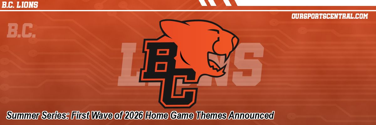 Summer Series: First Wave of 2026 Home Game Themes Announced ...